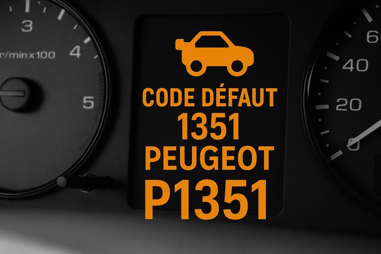Code défaut P1351 Peugeot : causes et solutions pour le réparer